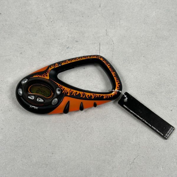 VTG Timex Watch Clip Digital Flame Laura Croft Tomb Raider New Battery ...