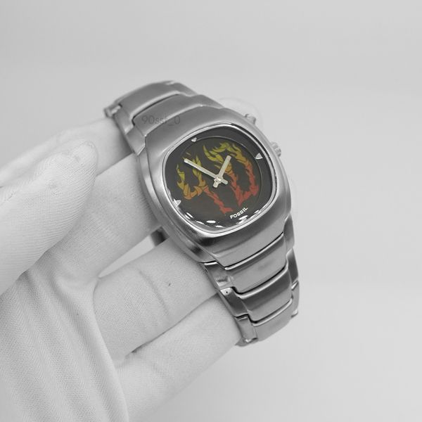 Super Rare Fossil Big Tic JR-8500 Unisex Wrist Watch Number flame Dial | WatchCharts Marketplace