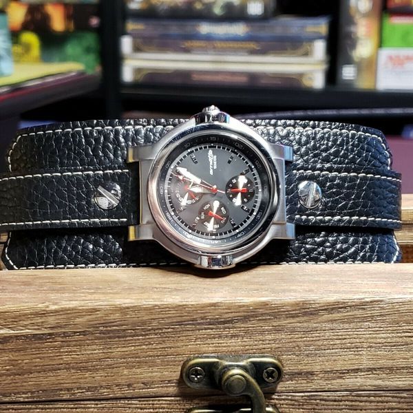 Vintage Men's Arnette AR1000 Analog Watch, Stainless Steel, Black ...