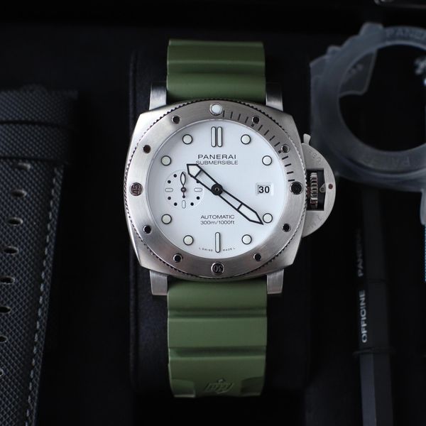 FS: Panerai Submersible White Dial 44mm QuarantaQuattro Bianco PAM01226 ...