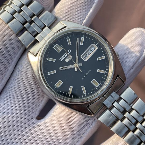 Vintage Seiko 5 Automatic Beautiful Dial Made In Japan Menâ s Watch 6309-8900 | WatchCharts ...
