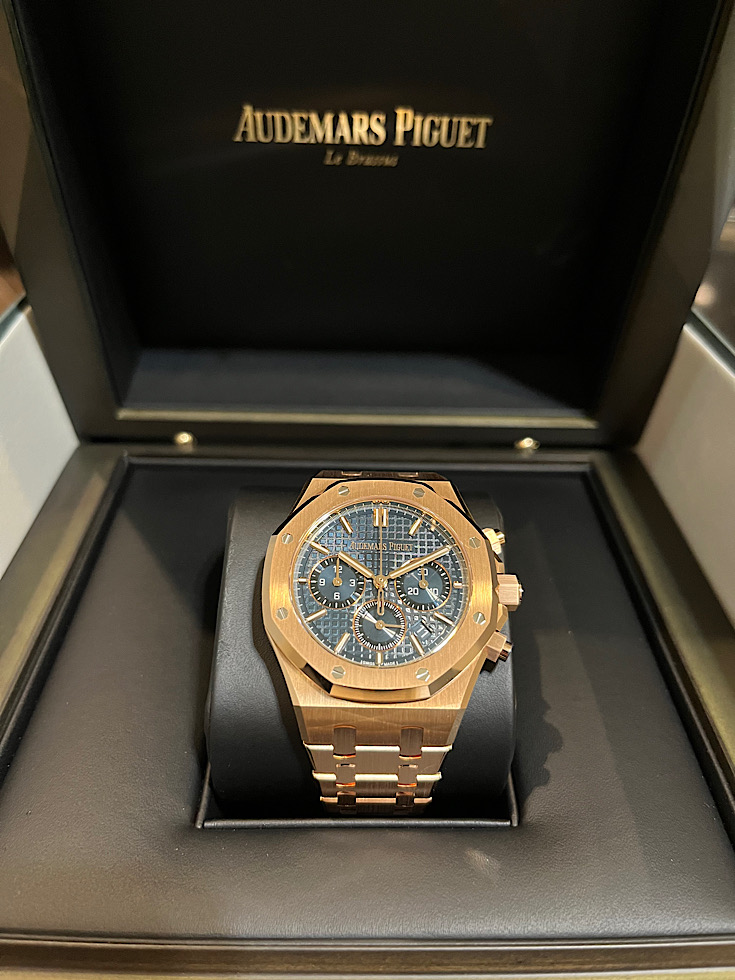 FS: Audemars Piguet Royal Oak 26715OR 38mm Blue Dial 12-2022 New Unworn ...