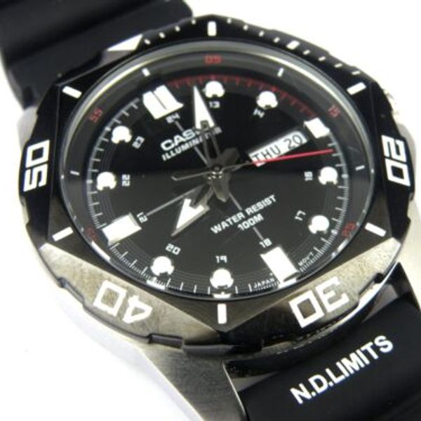 Men's Casio MTD-1080 Illuminator Military Divers Watch - 100m ...