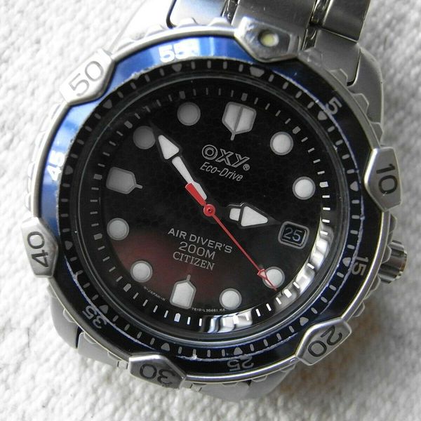 RARE citizen eco-drive oxy AIR DIVER's 200m 7872-l15022 | WatchCharts Marketplace