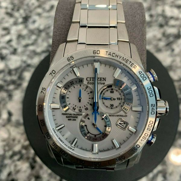 Citizen AT4000-53B Men's Radio Controlled Perpetual Calendar Eco-Drive ...