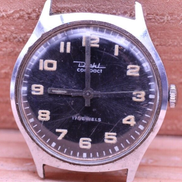 DIEHL COMPACT 17j MILITARY MEN'S GERMAN WRIST WATCH CAL. 620.56 ...