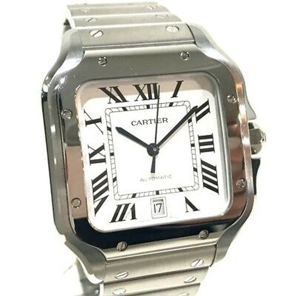 AUTHENTIC CARTIER Santos - de Cartier LM Men's Wristwatch Silver SS WSSA0009 | WatchCharts