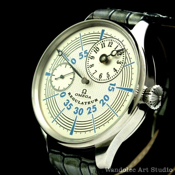Vintage Men's Wristwatch Stainless Steel Regulateur Mens Watches Omega ...