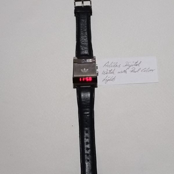 Adidas Digital Watch with Red Color Light | WatchCharts Marketplace