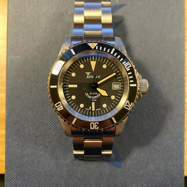 Squale 1545-ORIG 20 Atmos w/ Ceramic Bezel and Domed AR Sapphire ...