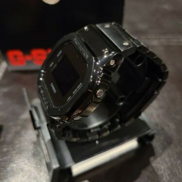 Casio G-SHOCK Full Metal Model DW-5600BB 3229. Blackout Stainless Steel ...