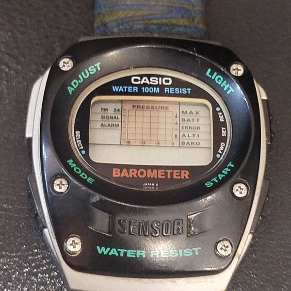 1990's CASIO PRO TREK BM-610 BAROMETER Wristwach | WatchCharts Marketplace
