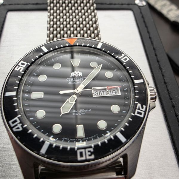 Orient Diver Ray II Auto Black Dial Dive Watch FAA02004B9 Modified ...
