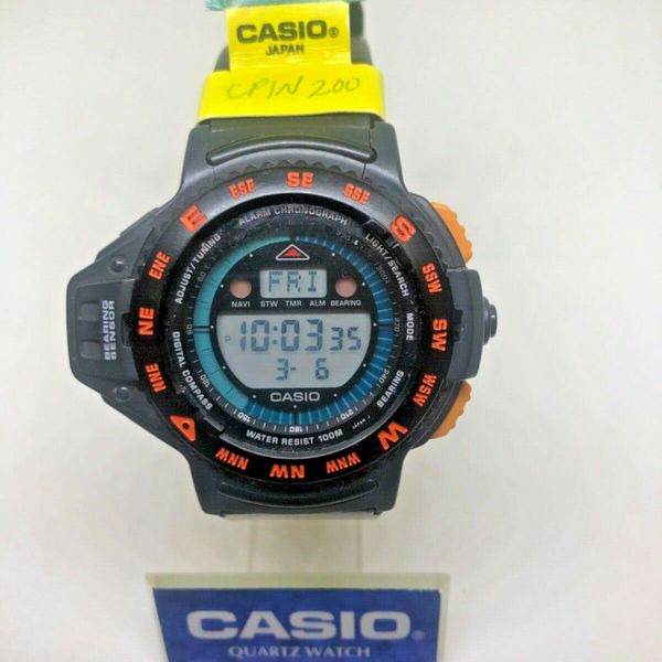 Rare vintage Casio cpw200 Difital compass 1030 Japan made watch cpw-200 ...