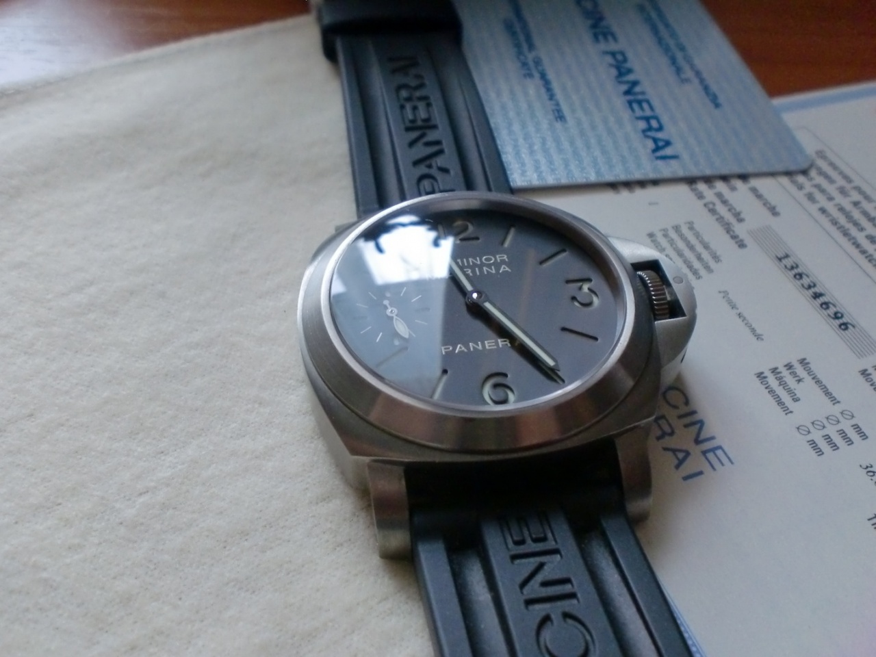 Sold:Panerai PAM 177 Luminor Marina Titianium | WatchCharts