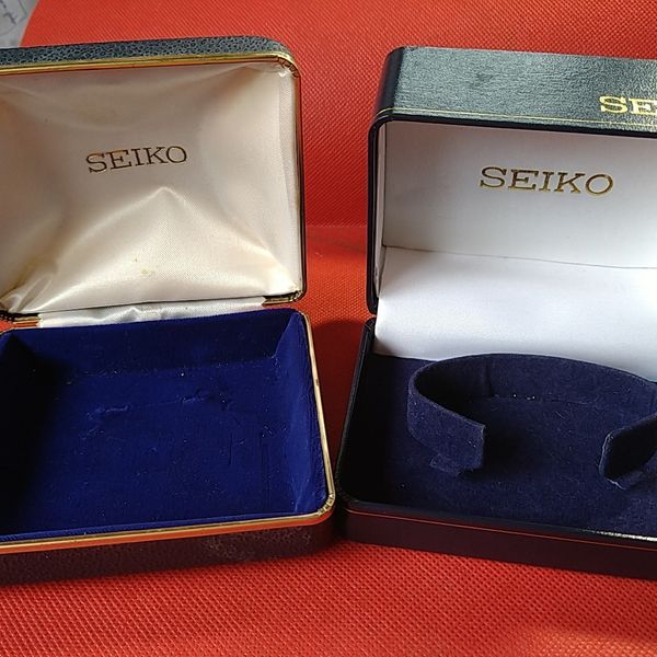 2 X Seiko Vintage watch boxes for men's/ Ladies Wrist Watches. ( Boxes ...