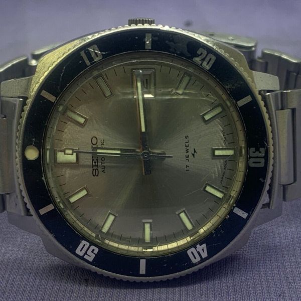 Vintage Seiko 7005-8052 Automatic Diver 17J Men Watch (CHANGED DIAL) | WatchCharts Marketplace