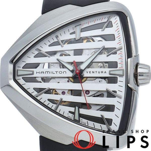 Hamilton Ventura Elvis 80 automatic H24555381 (H245550) SS/rubber men's ...