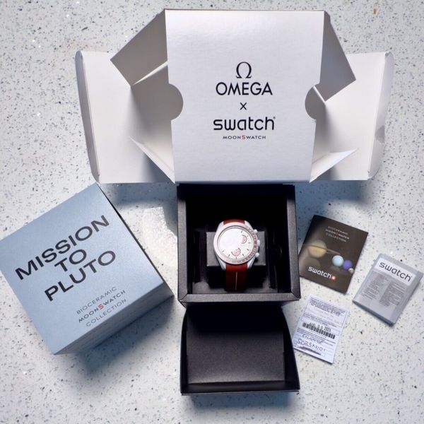 Î© Omega x Swatch Speedmaster Moonswatch Mission to Pluto Men's Watch ...