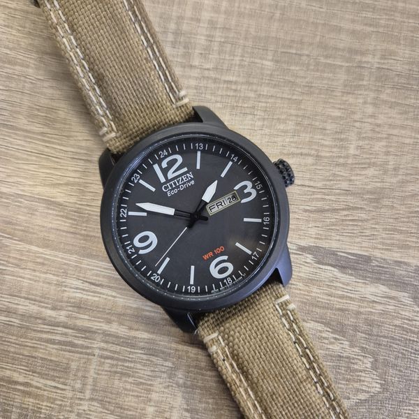 Mens Citizen Eco Drive Military/Field Style Watch | WatchCharts Marketplace