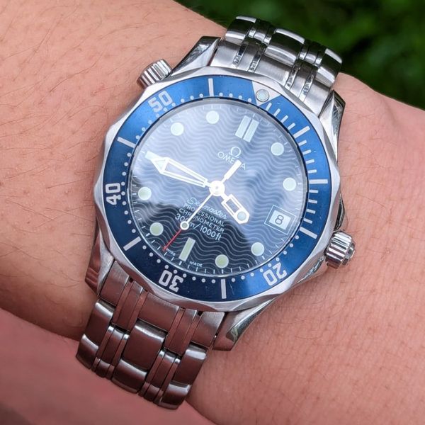 Full Set Omega Seamaster 300m 36mm Blue Midsize James Bond 007 Prince ...