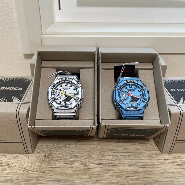 Casio G-SHOCK MANGA THEME GA-2100MNG-2AJR 7AJR Watch Octagon Blue White set | WatchCharts ...