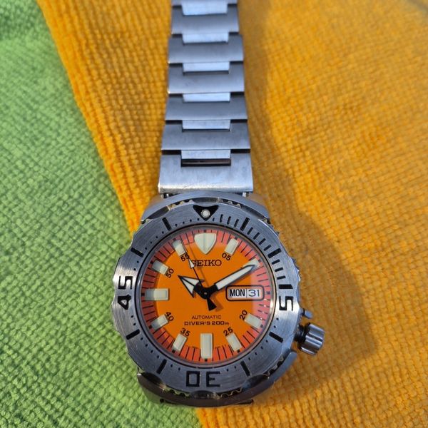 Seiko Diver Watch Orange Monster . Serial number 581004 | WatchCharts ...
