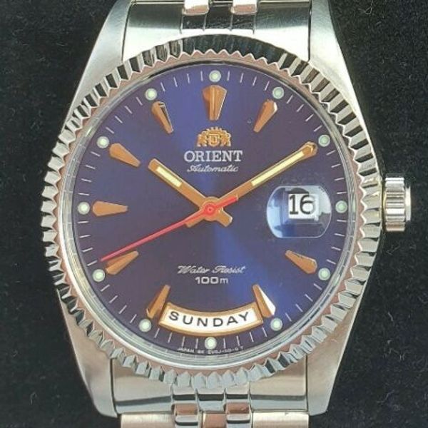 Orient President Day-Date homage. Sapphire crystal. Model EV0J-C0-B ...