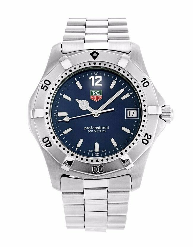 TAG Heuer 2000 Blue Men's Mid Size Watch 38mm WK1113 NO RESERVE ...