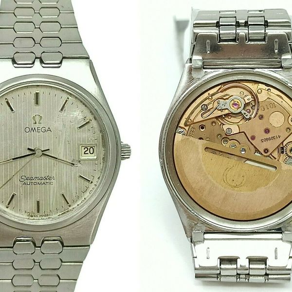 Omega Seamaster automatic watch caliber 1010 vintage clock omega 166. ...