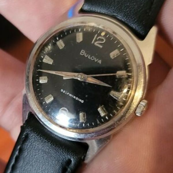M6 Vintage 1966 military Bulova mens automatic watch batman fancy lugs ...