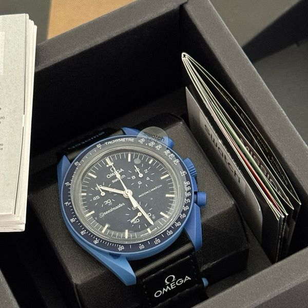OMEGA x Swatch Speedmaster MoonSwatch Neptune | WatchCharts Marketplace