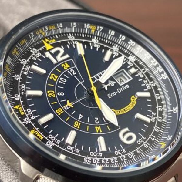Citizen (BJ7006-56L) Promaster Nighthawk Blue Angels Eco-Drive Wrist ...