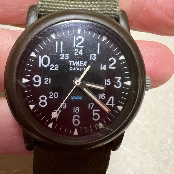Vintage Timex Field Camper MacGyver Military 24 Hours Watch Quartz ...