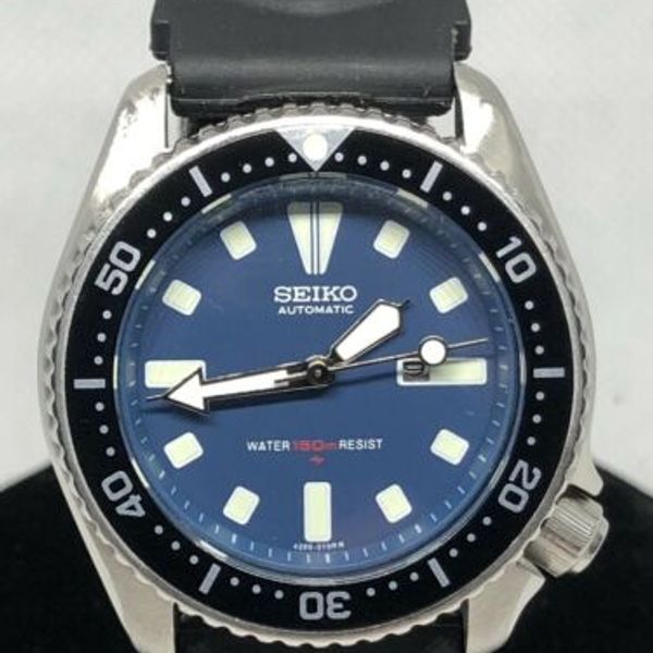 Seiko Scuba Divers 150M Automatic Date Women's Watch 4205-0150, Blue ...