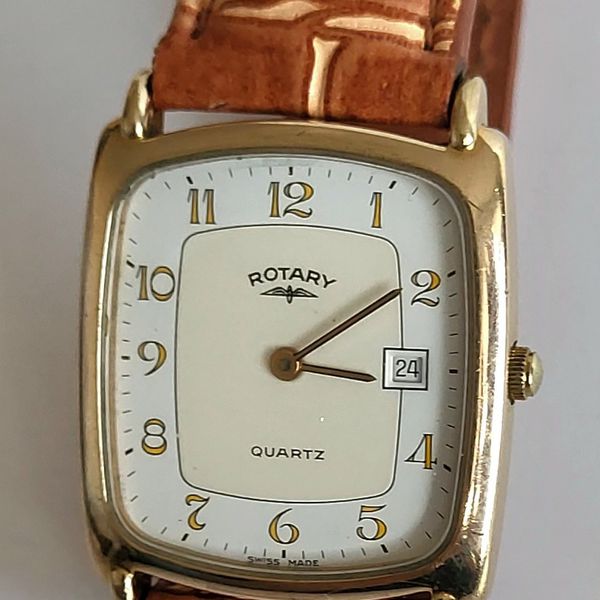 Vintage Rotary Swiss Made Tank Rectangular Wristwatch. | WatchCharts ...