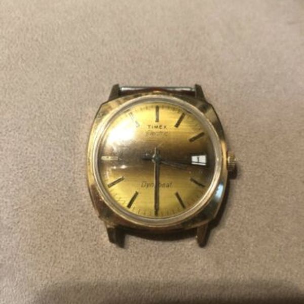 Timex Electric Dynabeat Vintage Watch Rare Dial Mens Wristwatch ...