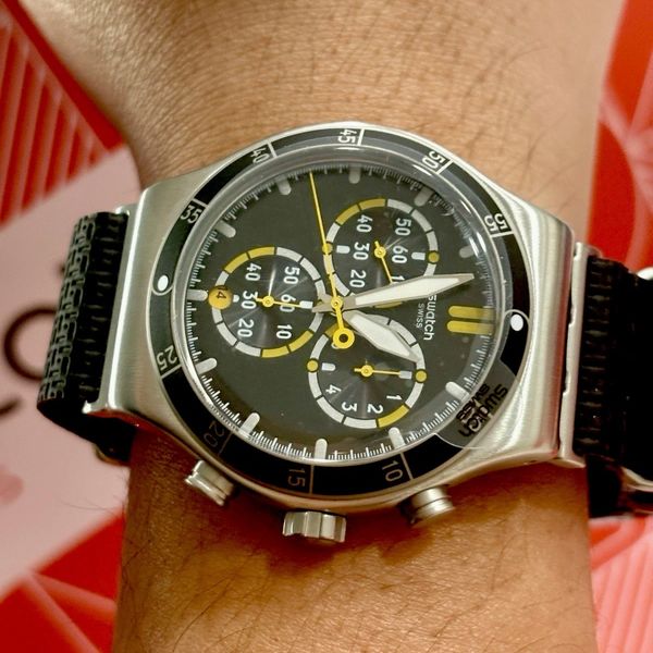New â Swiss Swatch YVS 422 Swiss quartz movement, Functions ...
