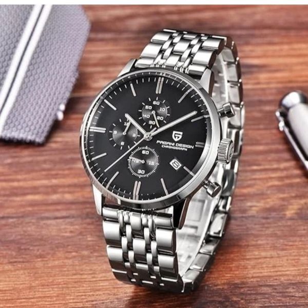 Pagani Design PD2720K Flight Quartz Chronograph Pilot Style Watch ...