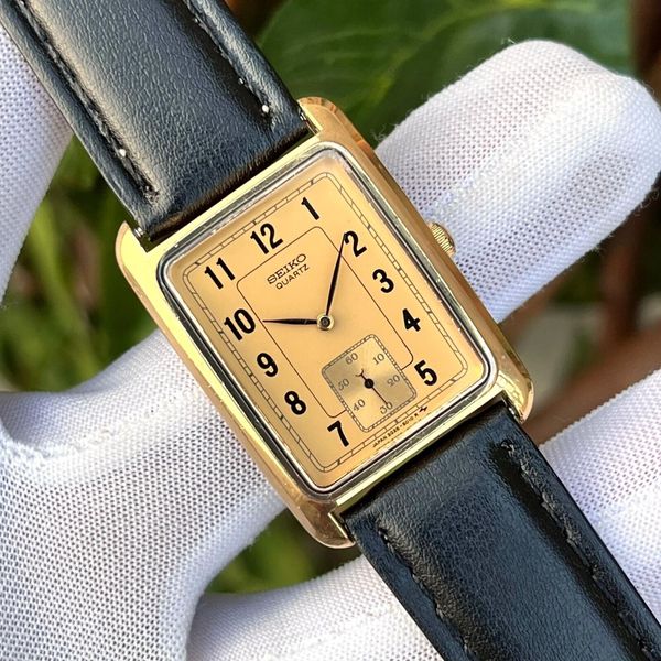 Vintage Seiko JDM Tank Shape Seconds Sub Dial Japan Men's Quartz Watch 2G28-5010 | WatchCharts ...