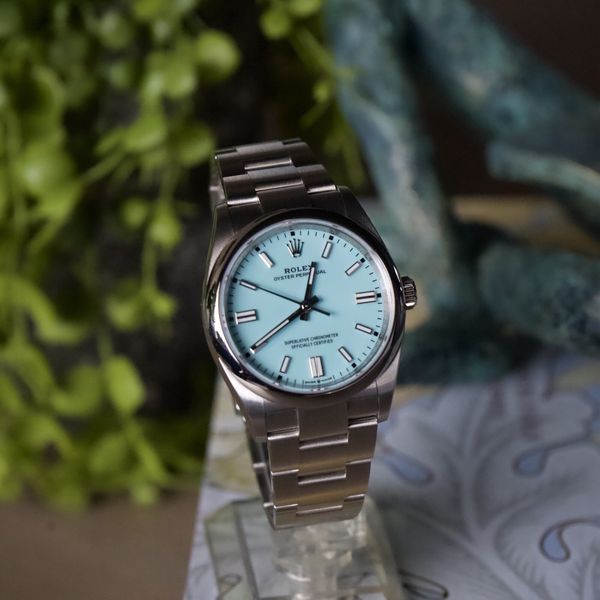 Rolex Oyster Perpetual 126000 36 Turquoise Blue 2024 Unworn Full Set ...
