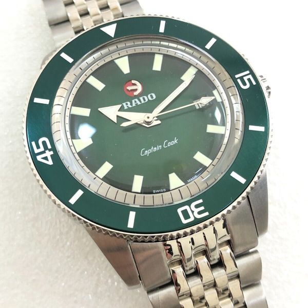 Rado Captain Cook Green Dial Men's Watch | WatchCharts Marketplace