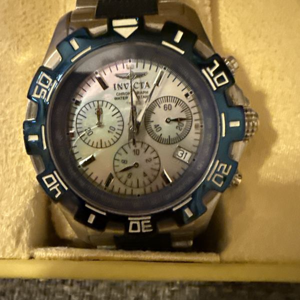 Invicta 4709 Blue/SS Watch Python Collection Chronograph Stainless ...
