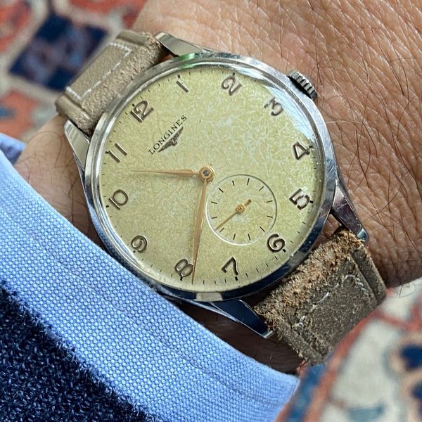 Orologio Longines ref 6333 carica manuale cal 1268z patina dial Vintage ...