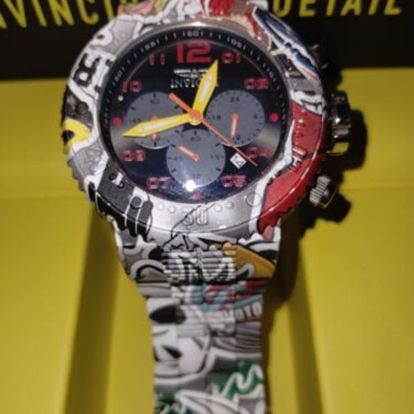 Men's Invicta 52mm Grand Pro Diver Graffiti Chronograph Model 39058 ...