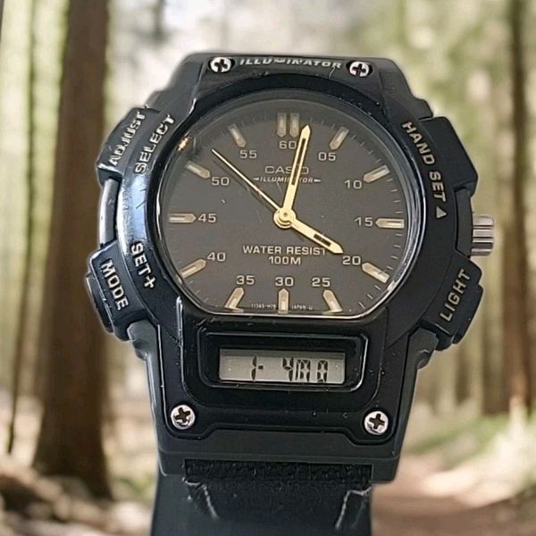 Casio AQ-150W Digital/Analog Watch New Battery Working Great W10 Mens ...