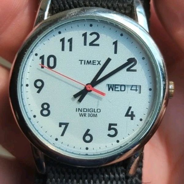 Timex Indiglo Easy Reader White Men's Watch | WatchCharts Marketplace
