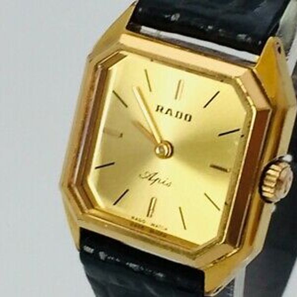 RADO Watch Apis Hand Winding 18K Gold Plated T1132 | WatchCharts