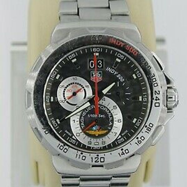 Tag Heuer CAH101A.BA0860 Formula 1 Gray Chronograph Watch Mens Indy 500 ...