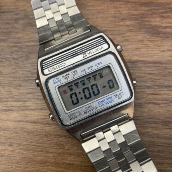Seiko A169-5010 Mens Melodia Digital Retro LCD Watch May 1979 ...